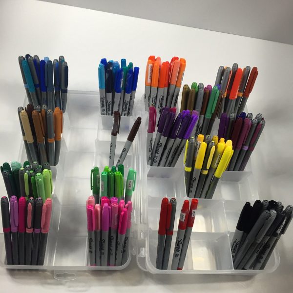 Adult Coloring Book Art Supplies Storage